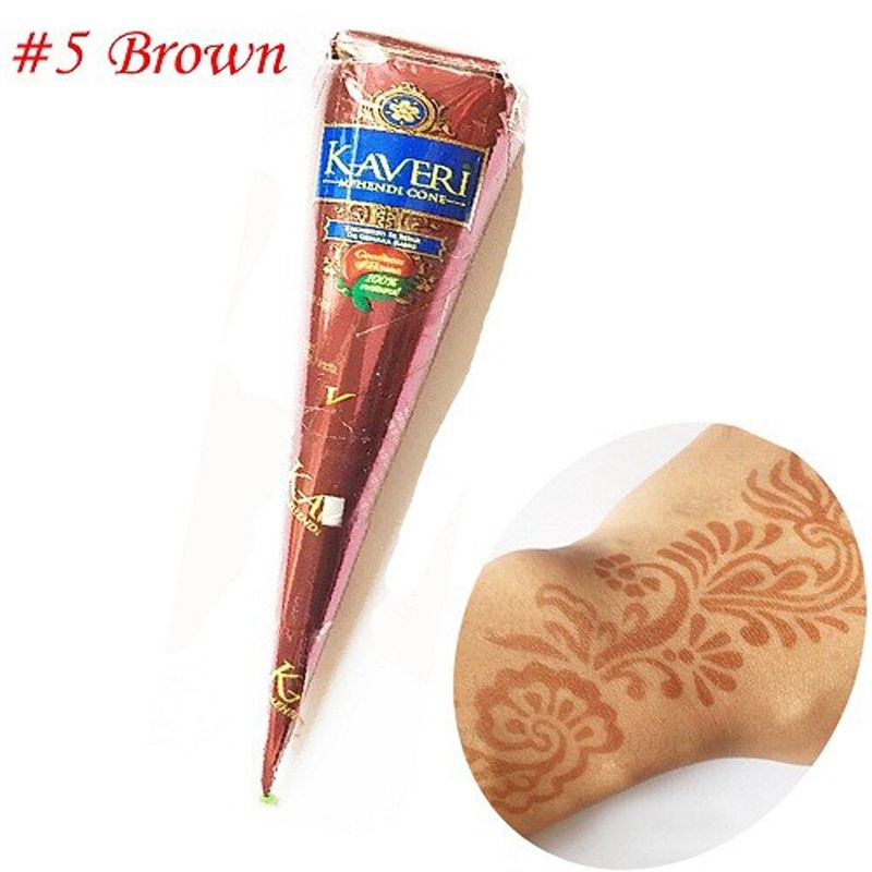 Indian Henna Tattoo Paste Cone Body Paint Temporary For Women Art ...