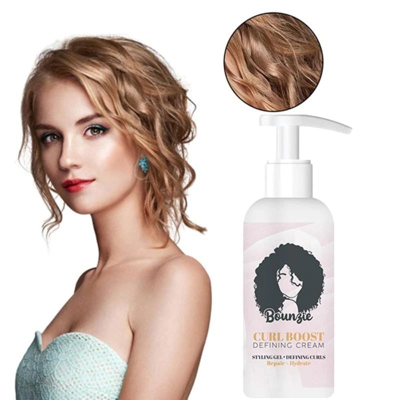 Bounzie Curl Boost 정의 크림 50Ml 컬 헤어 부스터 제품 인스턴트 효과 건조 Frizz Control 헤어 ...