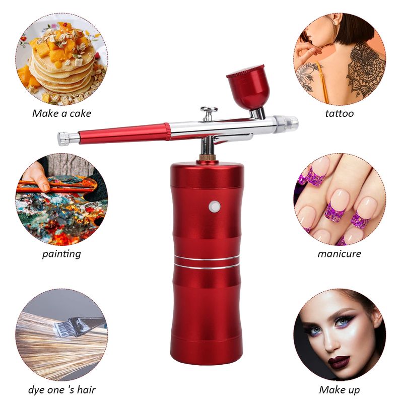 Portable Airbrush Makeup Compressor Face Water Oxygen Sprayer Injector ...