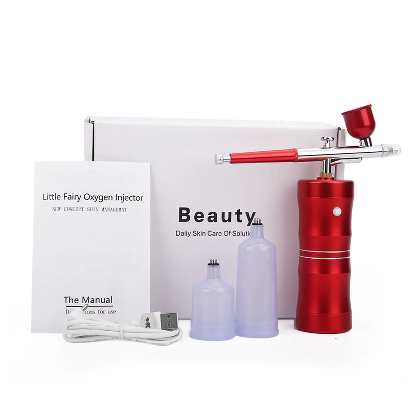 Portable Airbrush Makeup Compressor Face Water Oxygen Sprayer Injector ...