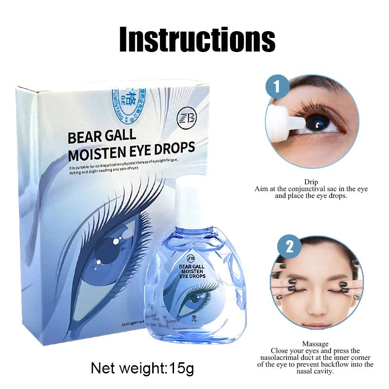 Chinese Menthol Eye Drops To Cleanse The Eyes Detoxify Relieve ...