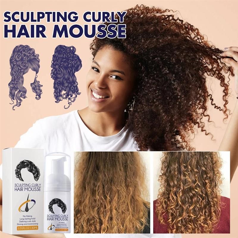 New Curl Boost Cream Sculpting Curly Hair Mousse Cream For Curls Bounce ...