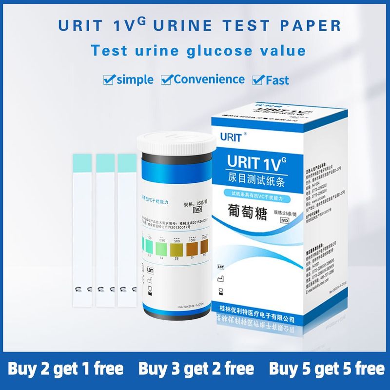 100Strips Urit-1V Urinalysis Reagent Strips Urine Test Strip Ketone ...