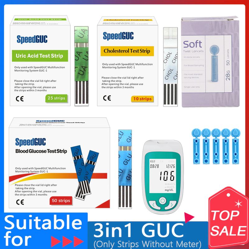 Cholesterol Test Strips&Uric Acid Strips&Blood Glucose Test Strips For ...