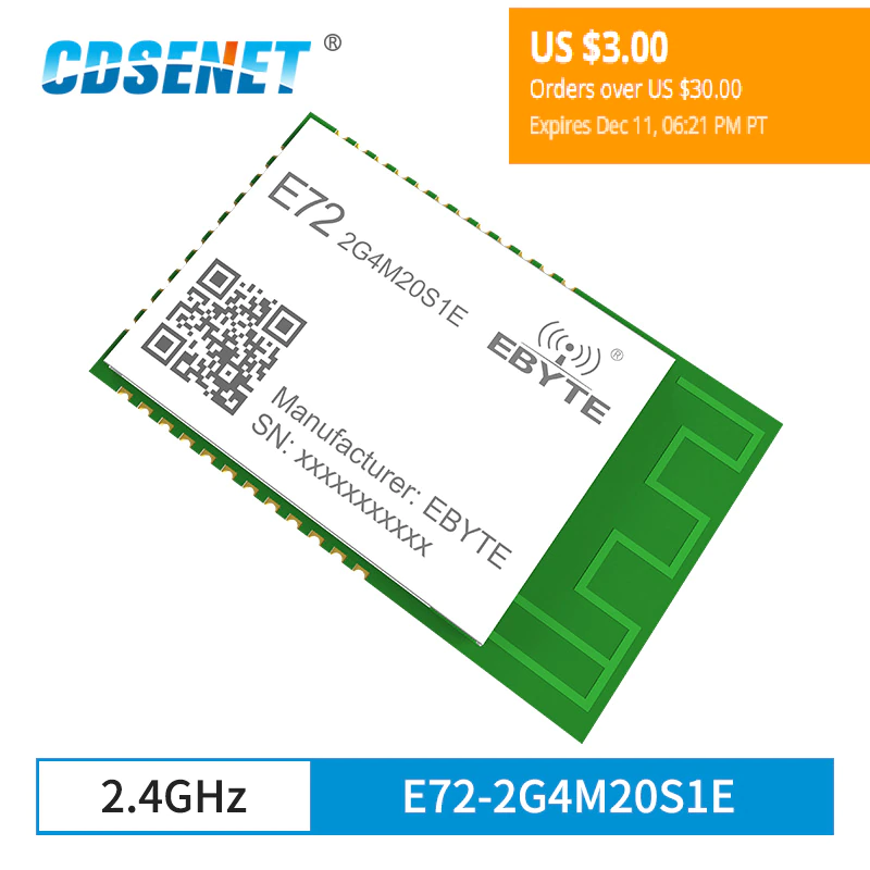 Cc2652P Zigbee Blue-Tooth 2.4Ghz Smd Wireless Soc Module 20Dbm ...
