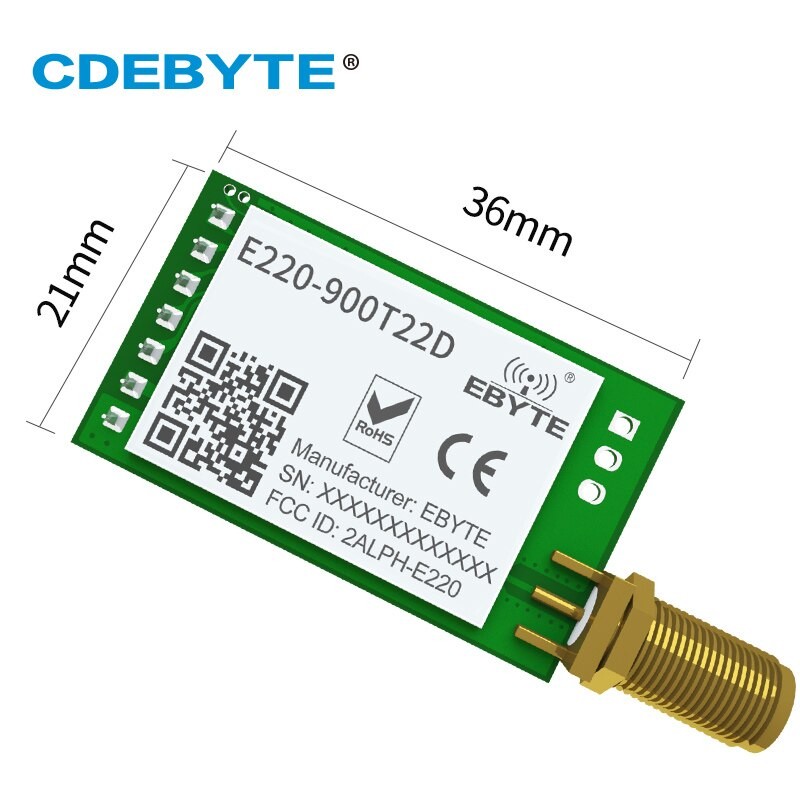E220-900T22D Lora Wireless Uart Module Rssi Ism 868Mhz 915Mhz 22Dbm ...
