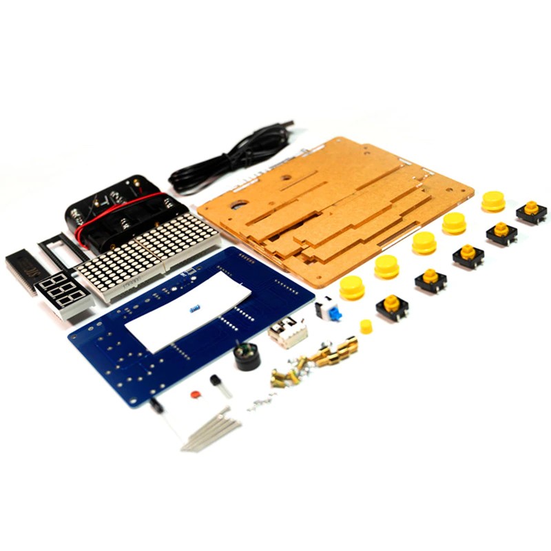Diy Game Kit Pcb Electronic Soldering Training Kit Support Retro Tetris ...