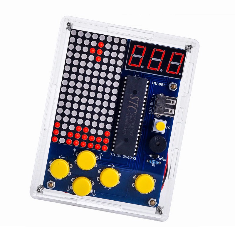 Diy Game Kit Pcb Electronic Soldering Training Kit Support Retro Tetris ...
