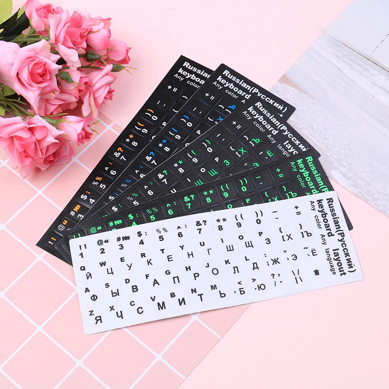 Hot Russian Letters Keyboard Stickers Keyboard Covers Russian Layout ...