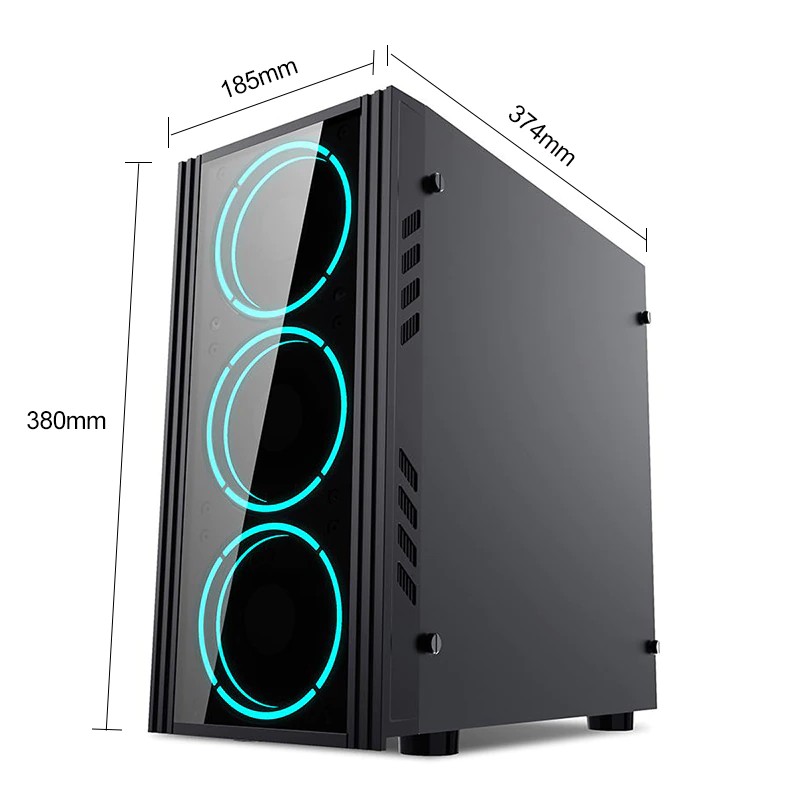 Aigo Pc Gaming Case Atx Tower Computer Case With 120Mm Pwm/Argb Fan ...