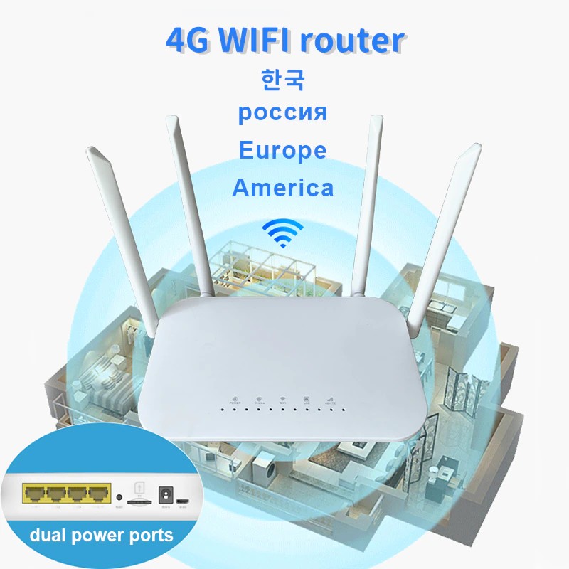 Lc117 4G Cpe 4G Wifi Router Sim Karte Hotspot Cat4 32 Benutzer Rj45 Wan Lan Wireless Modem Lte ...