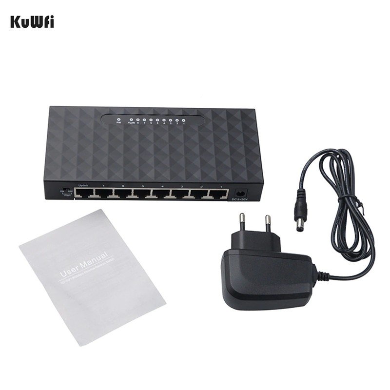5/8Port Gigabit Switch Ethernet Smart Switcher High Performance1000Mbps ...