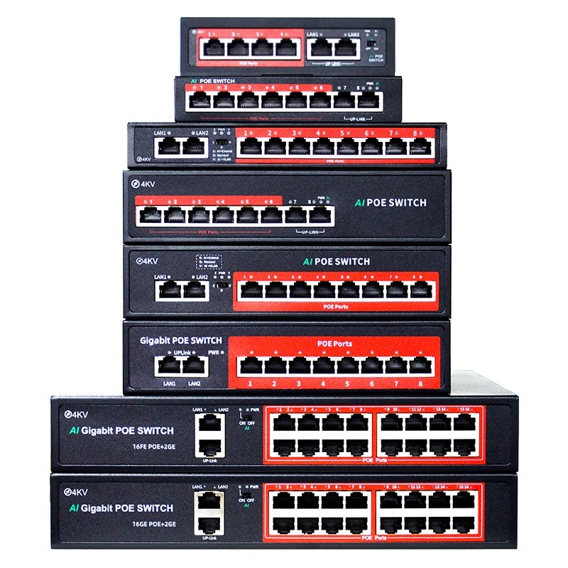Steamemo Ai Poe Schakelaar Standaard Poe 4/8/16 Poorten Netwerk Switch ...