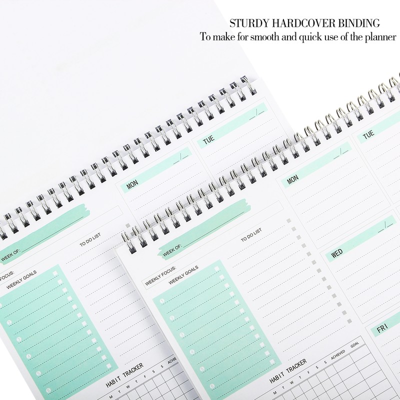 Daily Non-Dated Planner Desktop Notepad To-Do List Habit Tracker School ...