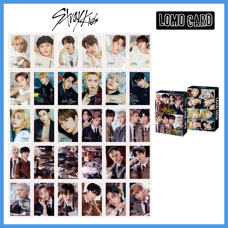 30Pcs/Box Kpop Stray Kids Lomo Card Set Festa Lomo Photocard Photo ...