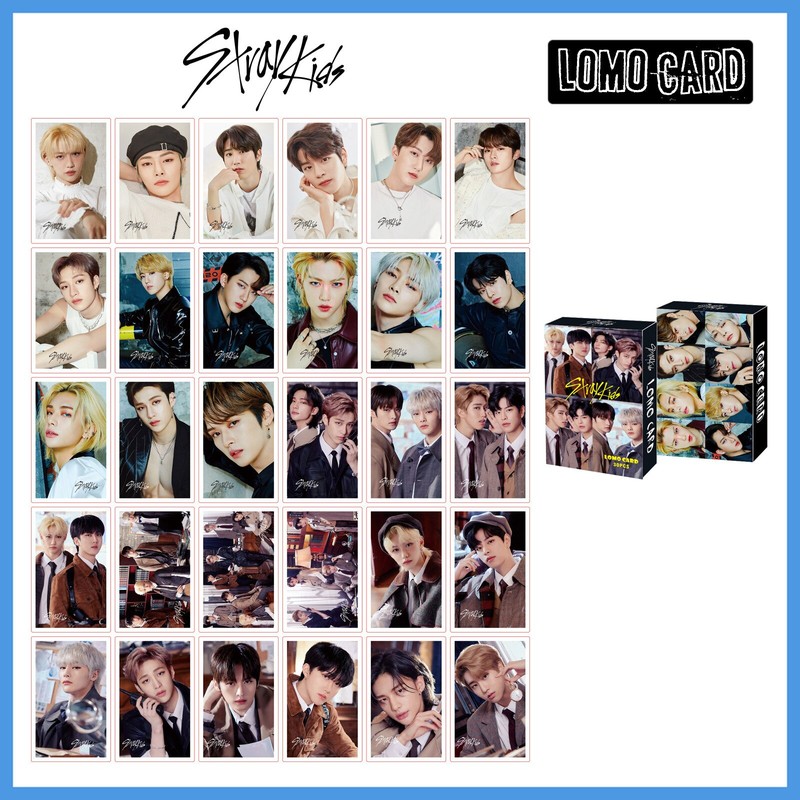 30Pcs/Box Kpop Stray Kids Lomo Card Set Festa Lomo Photocard Photo ...