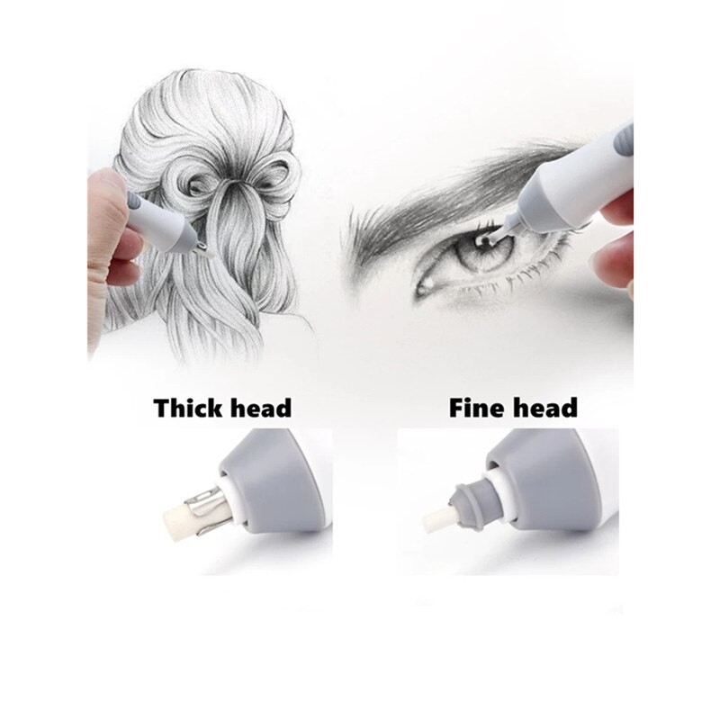 Electric Rubber Eraser Sketch Eraser Adjustable School Supplies Art ...