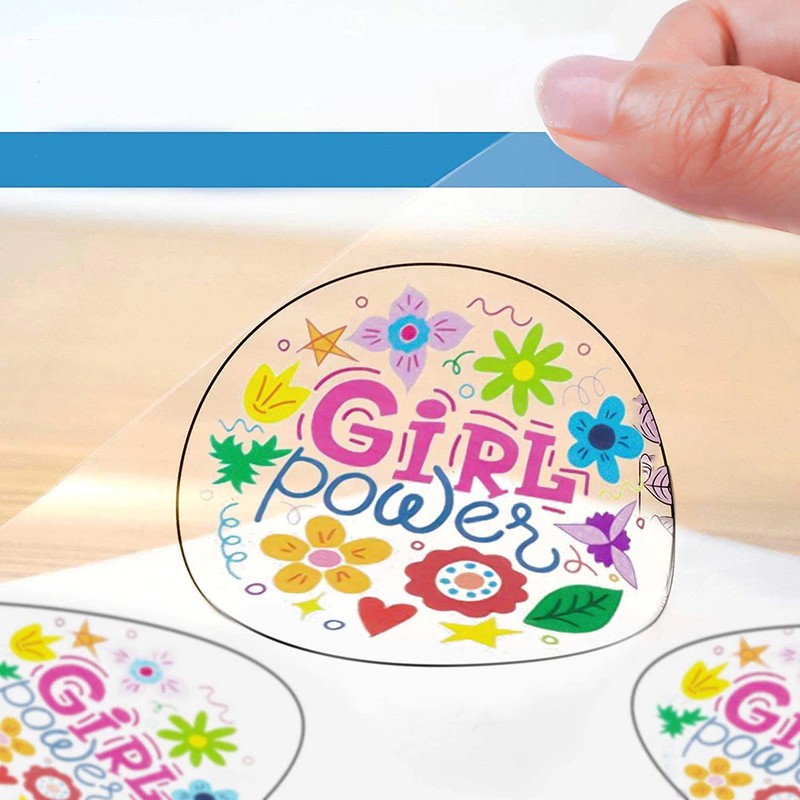50 Sheets A4 Printable Vinyl Sticker Paper Transparent Vinyl Sticker ...