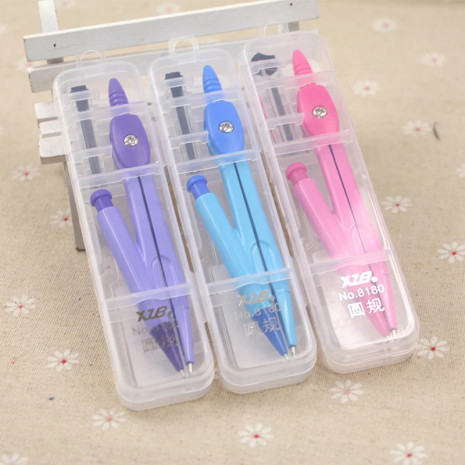 Compas D'École Pour Filles Mignonnes, Papeterie Pour Écoliers Ensemble ...