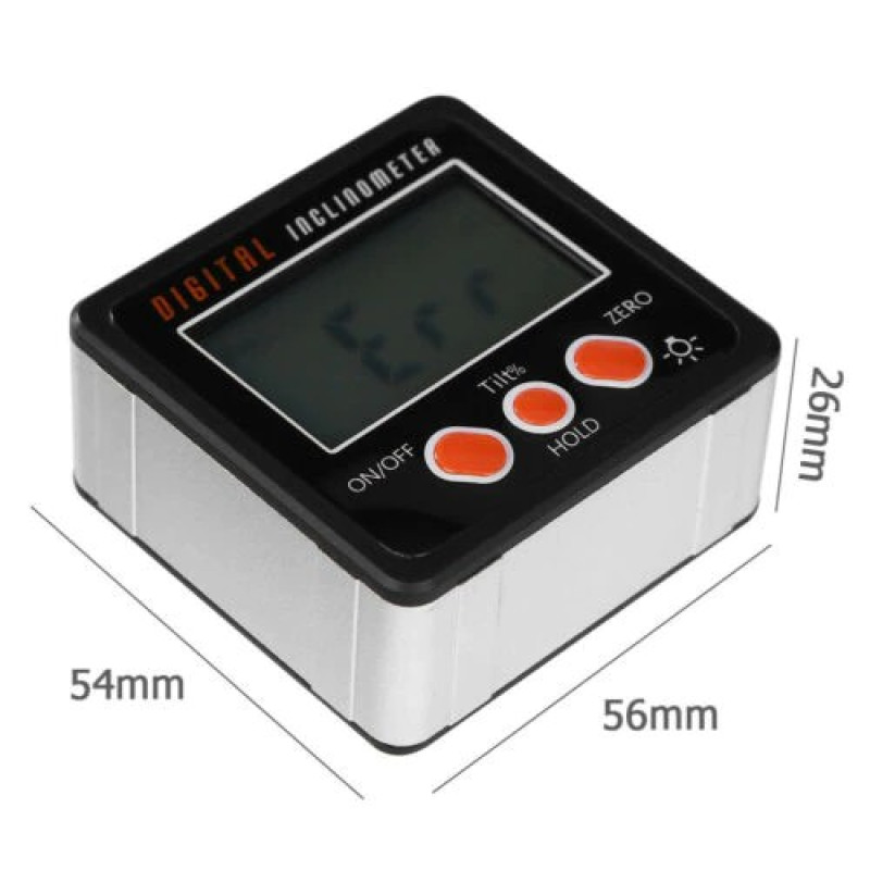Digital Inclinometer Level Box Mini Angle Finder Bevel Magnet Magnetic ...