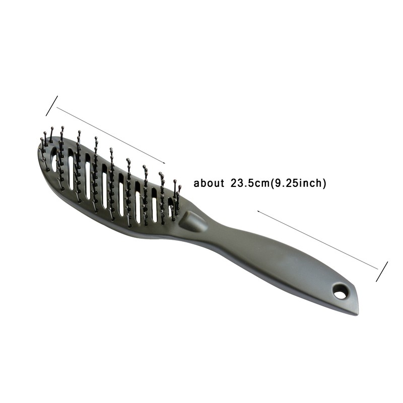 Pro Salon Anti-Static Heat Curved Vent Comb Rows Tine Brushes Scalp ...
