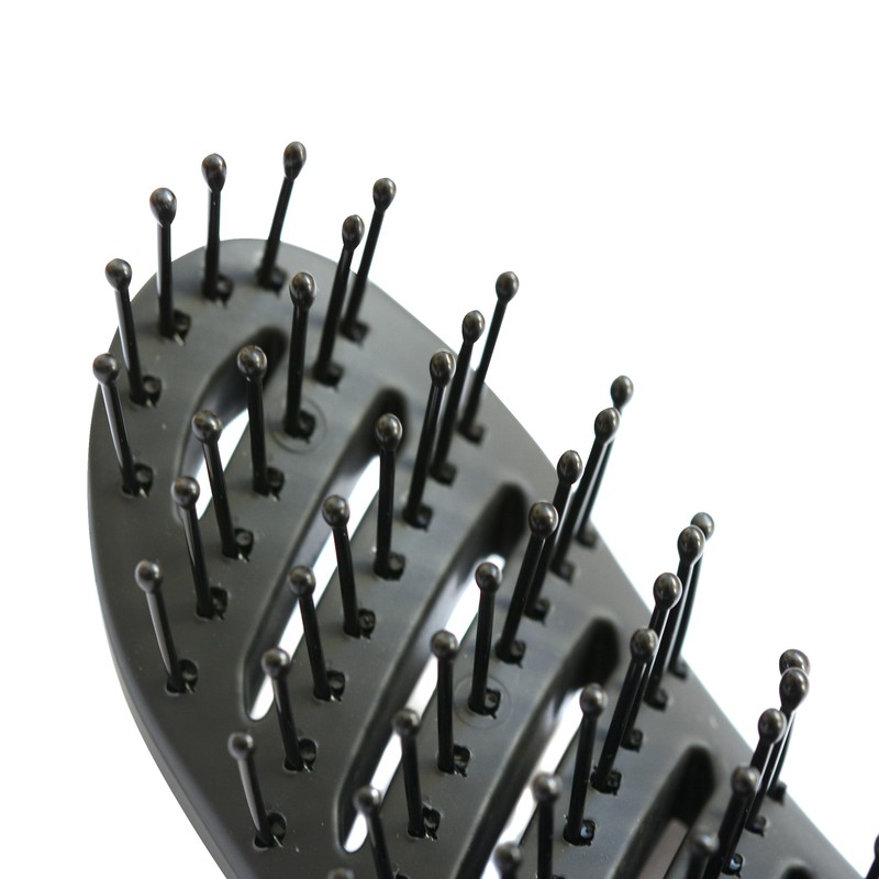 Pro Salon Anti-Static Heat Curved Vent Comb Rows Tine Brushes Scalp ...