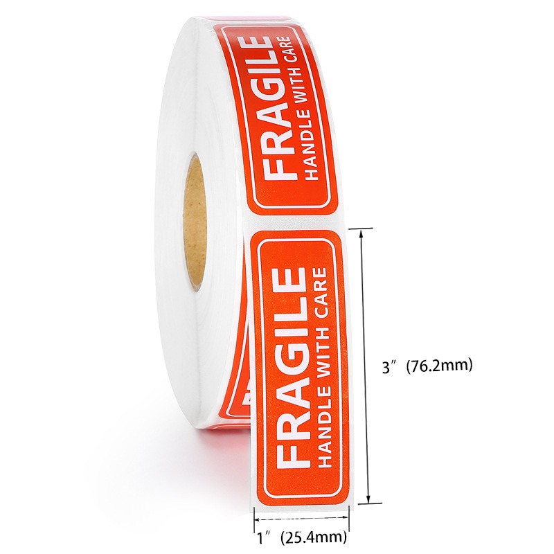 100Pcs Fragile Stickers The Goods Please Handle With Care Warning ...