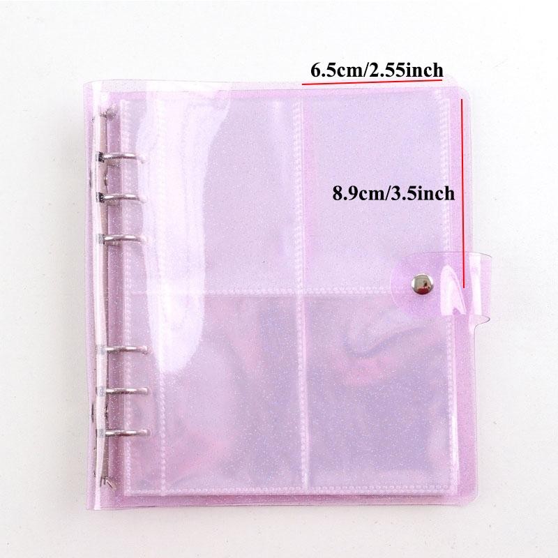 100 Pockets Small Photo Album 3/5 Inches Home Picture Case Storage Name ...