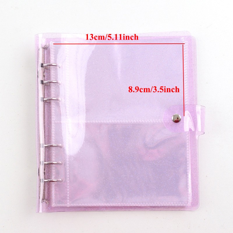 100 Pockets Small Photo Album 3/5 Inches Home Picture Case Storage Name ...