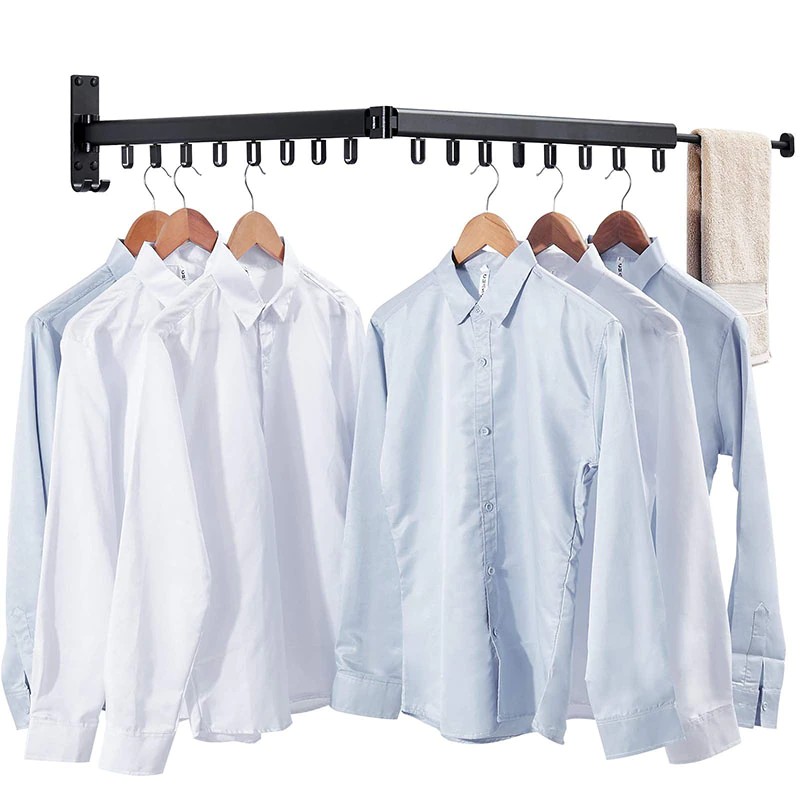 Colgador De Ropa Plegable, Estante Secado Tela Retráctil Montaje En ...