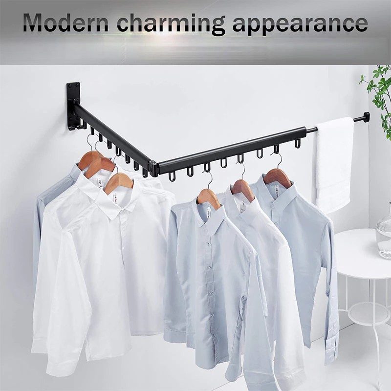 Colgador De Ropa Plegable, Estante Secado Tela Retráctil Montaje En ...