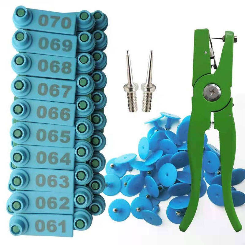 Livestock Animal Ear Tag Sheep 001-100 Ear Tags For Goat Identification ...