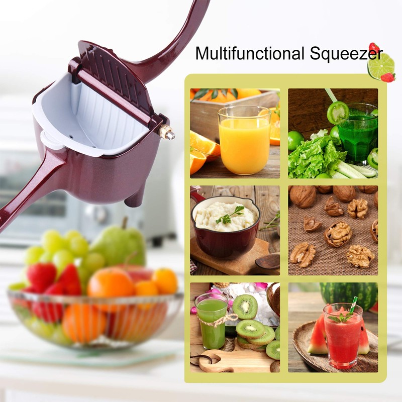 Manual Juicer Aluminum Alloy Hand Pressure Juice Orange Lemon Sugar ...