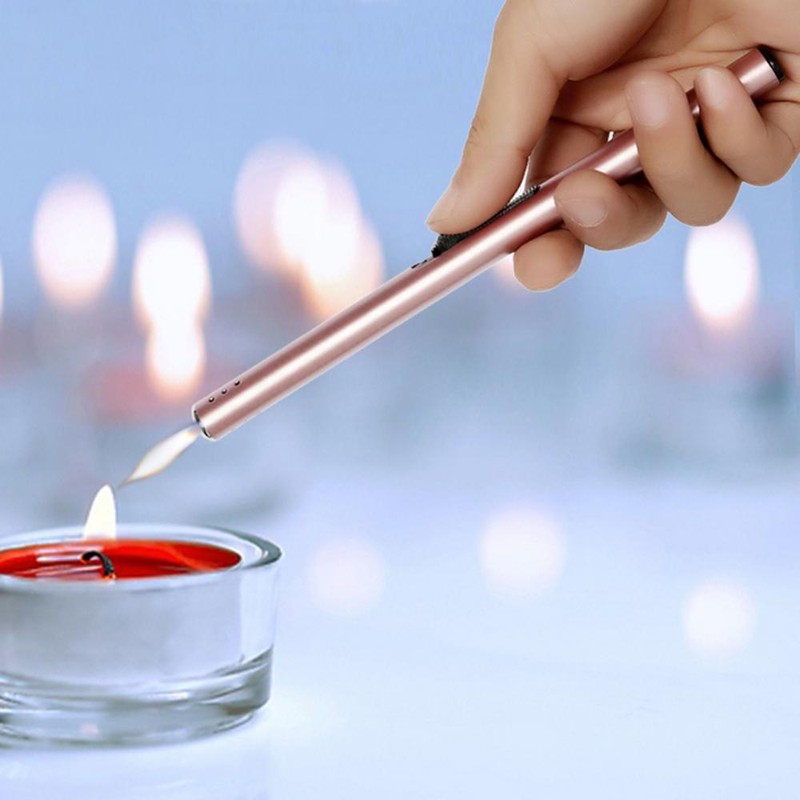 Isqueiro Longo Da Ignição Do Plasma Flameless À Prova De Vento Para O ...