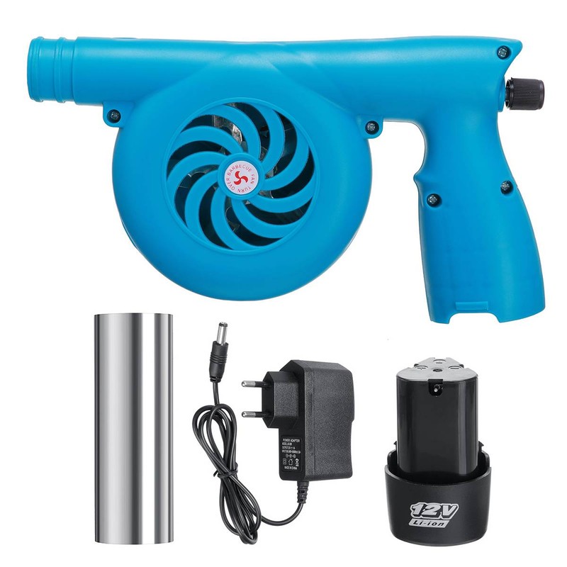 Fan Wireless Electric Air Blower Portable Bbq Grill Fire Bellows Tools ...