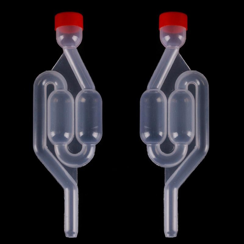 Transparent Air Lock Water Seal Airlock Homemade Food Brewing Wine ...