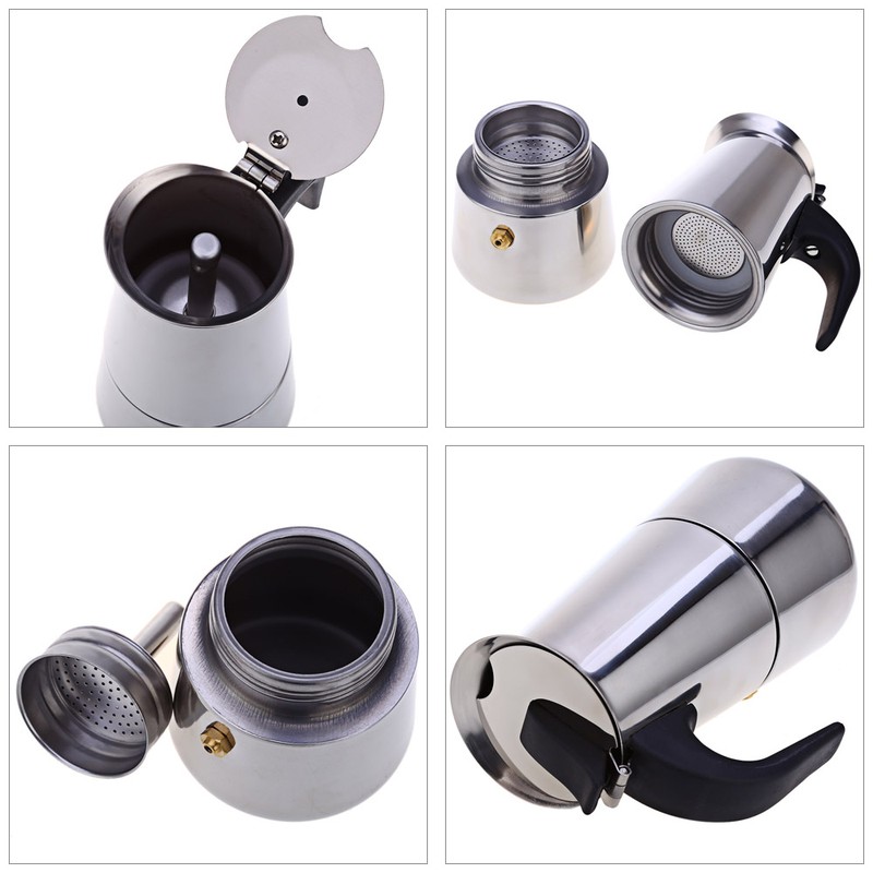 Stainless Steel Coffee Pot Latte Stove Coffee Maker Pot Drink Tool ...