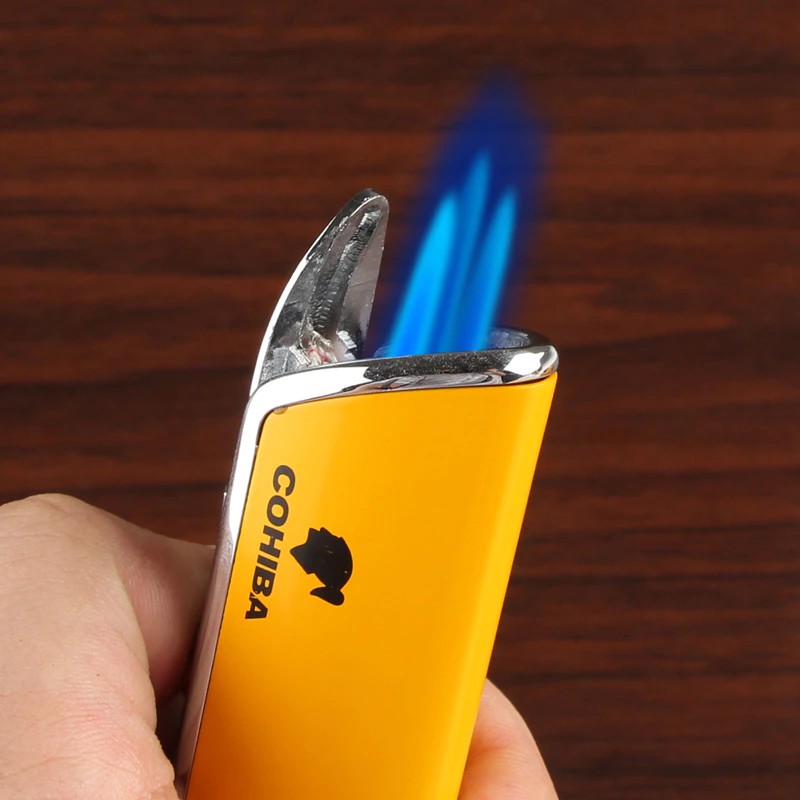 Cohiba Cigar 3 Jet Flame Gas Torch Cutter Sharp Cigar Accessories W ...