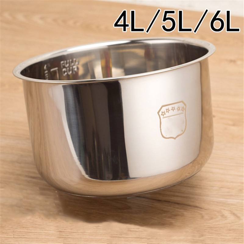 Pressure Cooker 6L Inner Pot Rice Liner Stainless Steel Inner Pot ...