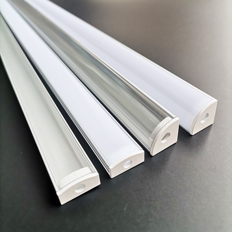 1-28Pcs/Lot Perfil Led Corner Aluminium Profile Channel Holder For Led ...