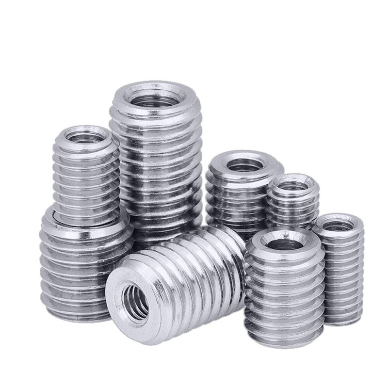 스테인레스 스틸 304 외부 나사 어댑터 내부 M4 M6 M8 M10 M12 나사 와이어 스레드 삽입 슬리브 변환 커플러 Convey