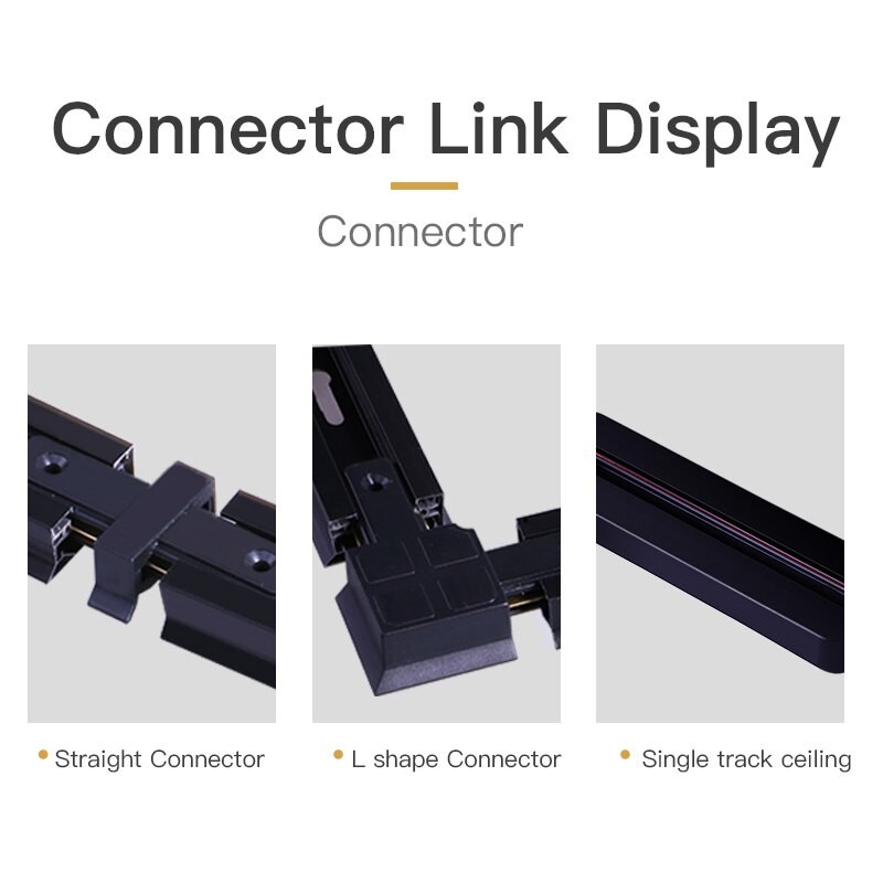 Led Track Light Rail 0.5M 1M 2 Wire Electrified Rail With Spots Led ...