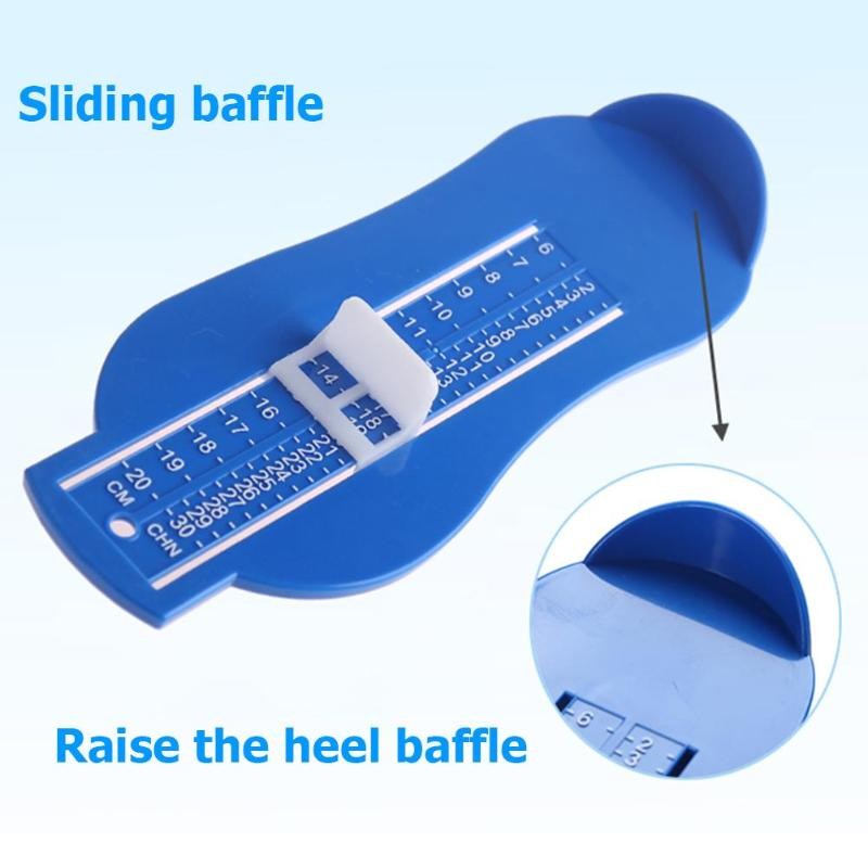 Adjustable Scale Shoe Size Foot Length Ruler Baby Feet Measuring ...