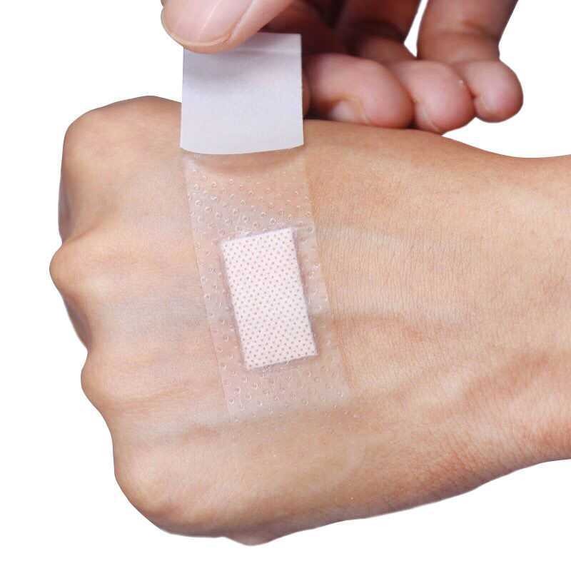 100Pcs/Pack Transparent Wound Adhesive Plaster Medical Anti-Bacteria ...