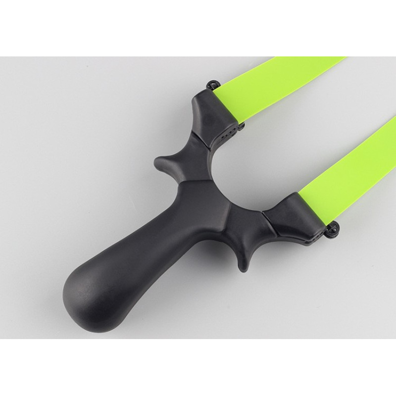 Resin Spring Fast Pressure Four Fiber Slingshot With 3 Pcs Rubber Band ...