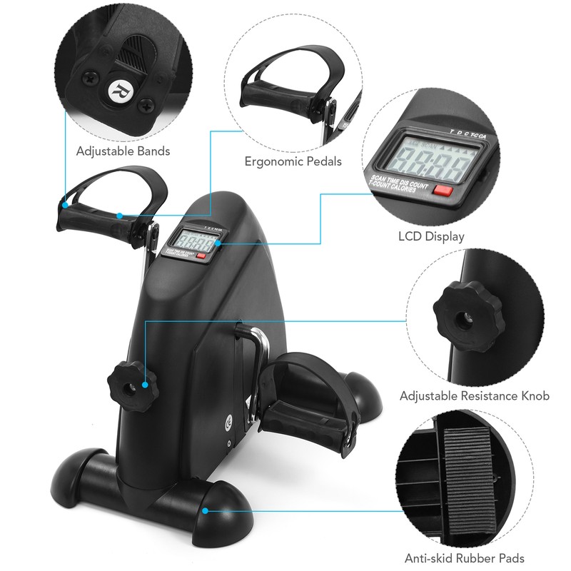 Mini Pedal Stepper Machine Lcd Display Cycling Bike Stepper With ...
