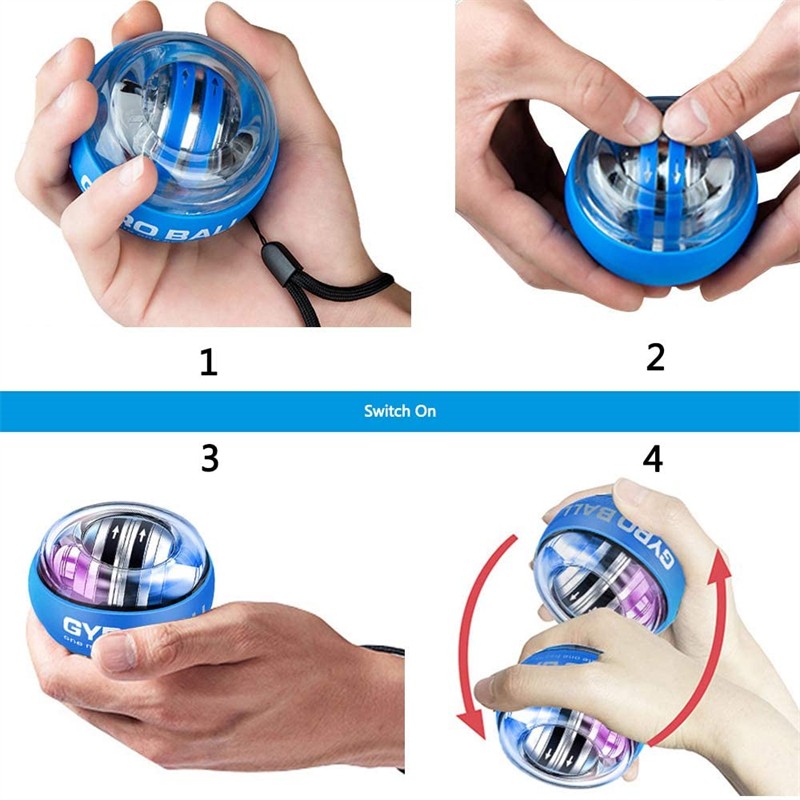 Wrist Ball Self-Starting Gyroscope Powerball Gyro Power Hand Ball ...