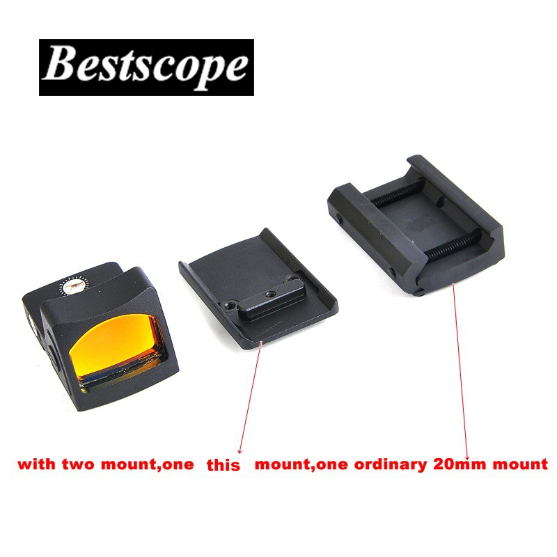 Mini Rmr Red Dot Sight Collimator Rifle Reflex Sight Scope Fit 20Mm ...