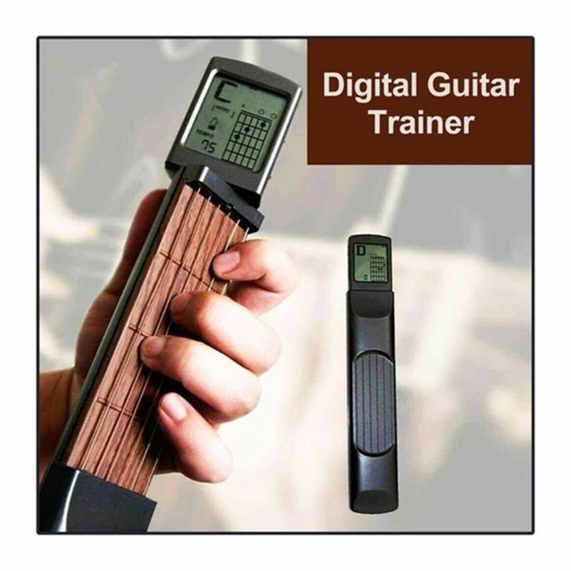 Portable 6-Tone Pocket Guitar Chord Trainer Practice Tool Can Rotate ...