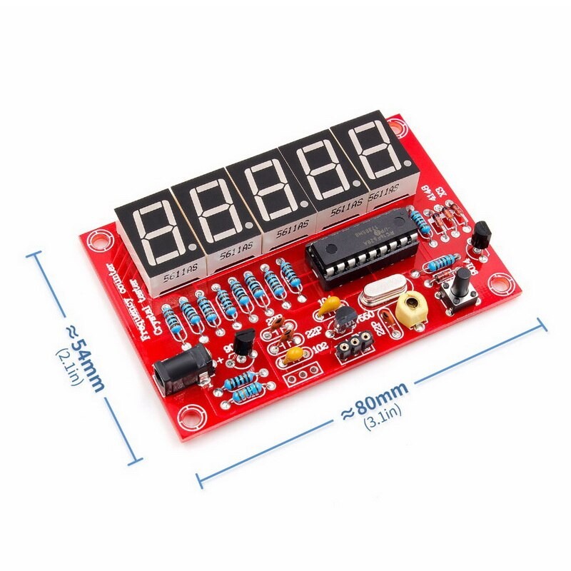 Diy Kits1Hz-50Mhz Frequency Crystal Meter Digital Led Tester Frequency ...